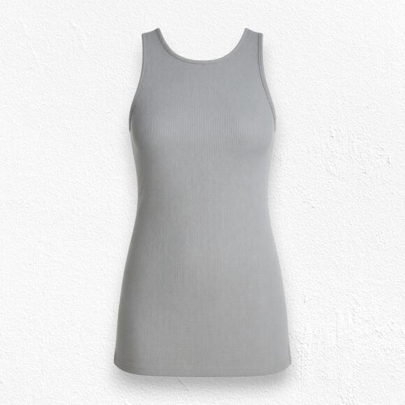 kate spade | Tops | Kate Spade Saturday Gray Ribbed Tank Top Viscose ...